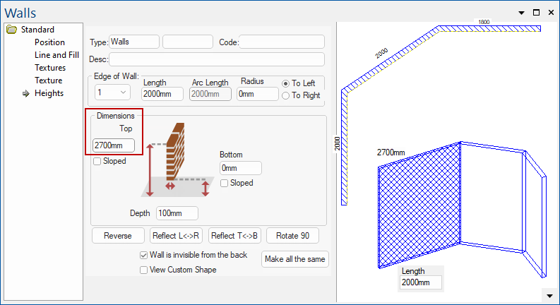 Walls Tool